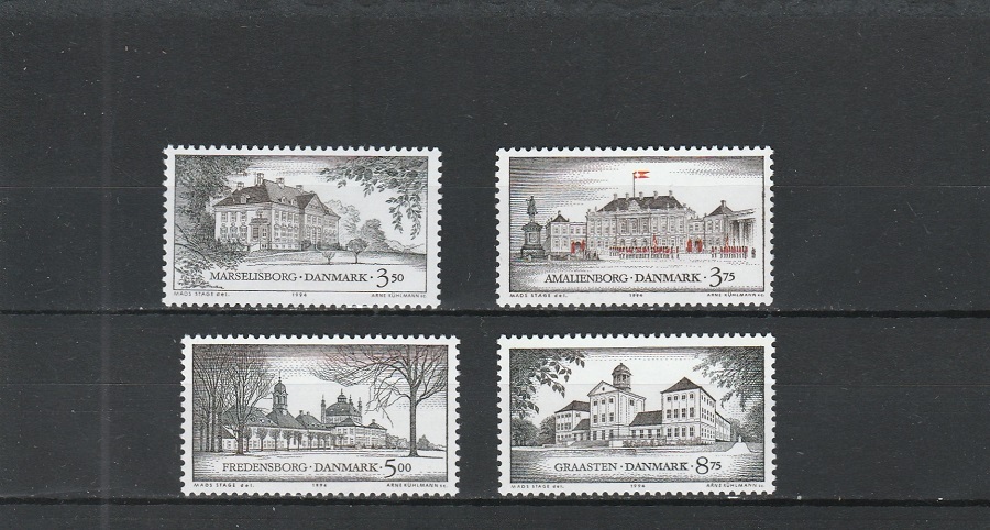 Denmark Scott# 1000-1003 MNH (1994 Castles) | Europe - Denmark, General ...