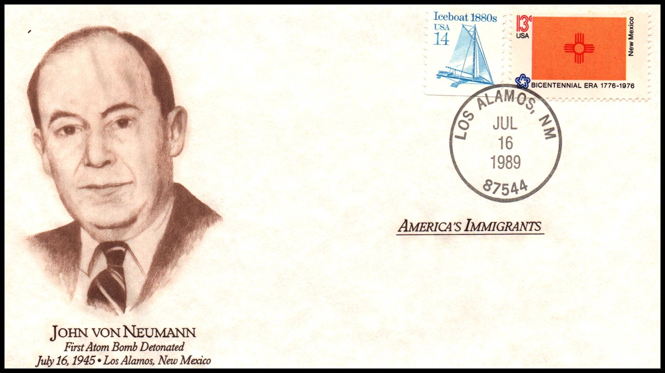 US America's Immigrants John Von Neumann 1989 Cover | United States ...