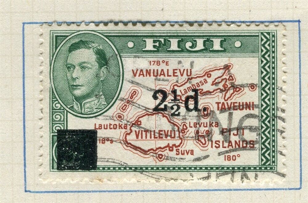 FIJI; 1938 early GVI pictorial issue fine used 2.5d. value | Australia ...