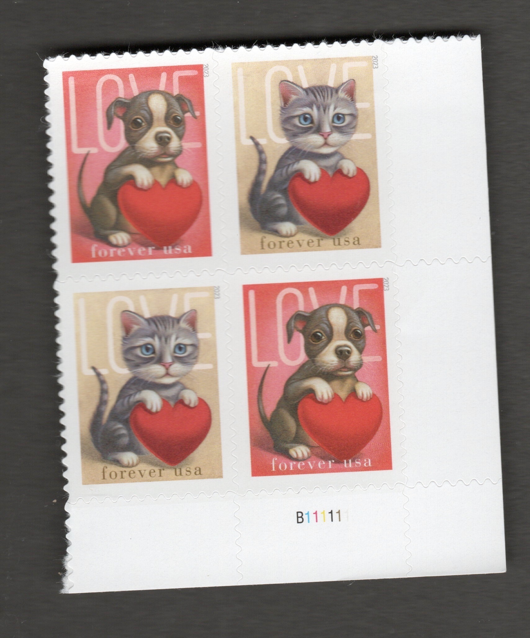 Scott# 5745-5746 Kitten & Puppy Love MNH Plate Block of 4 | United ...