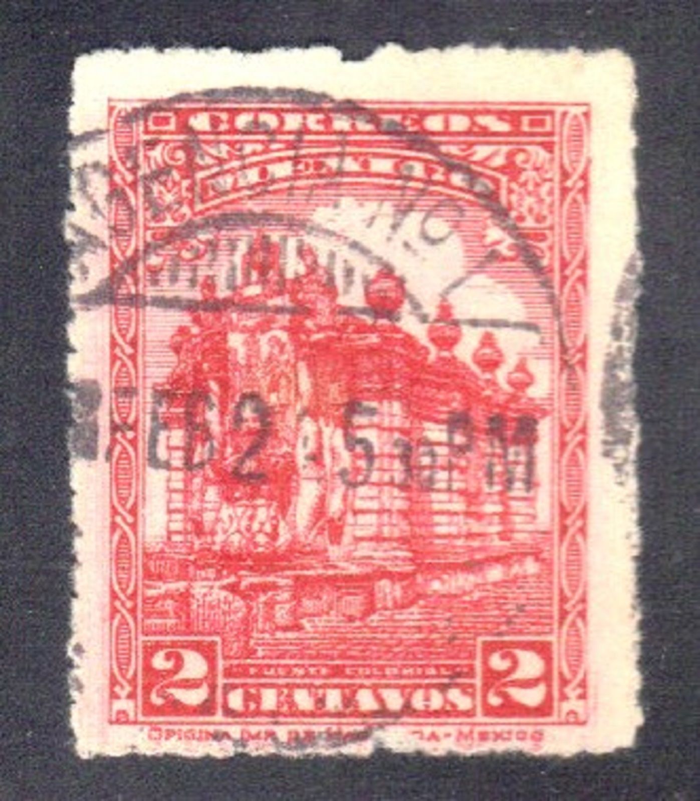 Mexico SC #634 Used 2c 1923 EL Salto DE Agua" Public Fountain | Central ...