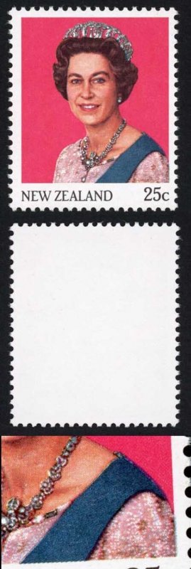 New Zealand SG1370 25c Orders From Sash Omitted (Unissued) U/M ...