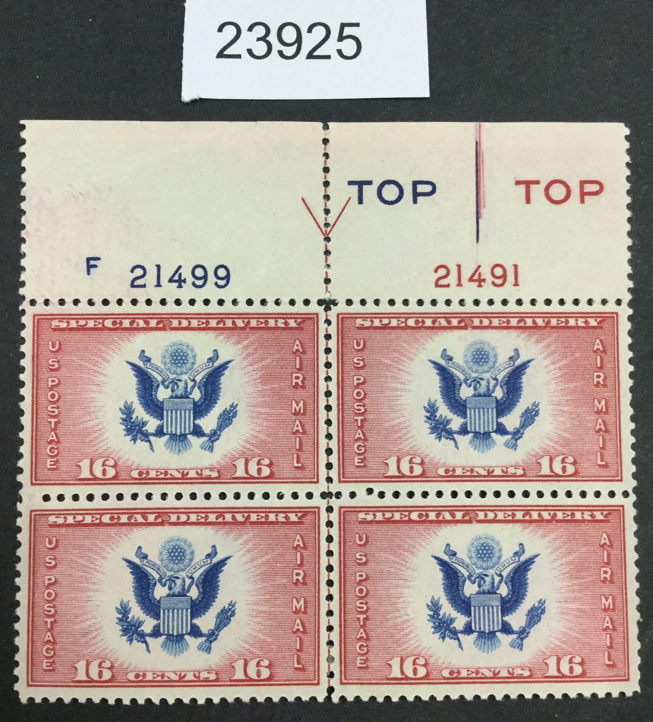 US Stamps #Ce2 Mint OG 2h/2nh Arrow Plate Block LOT #23925 | United ...
