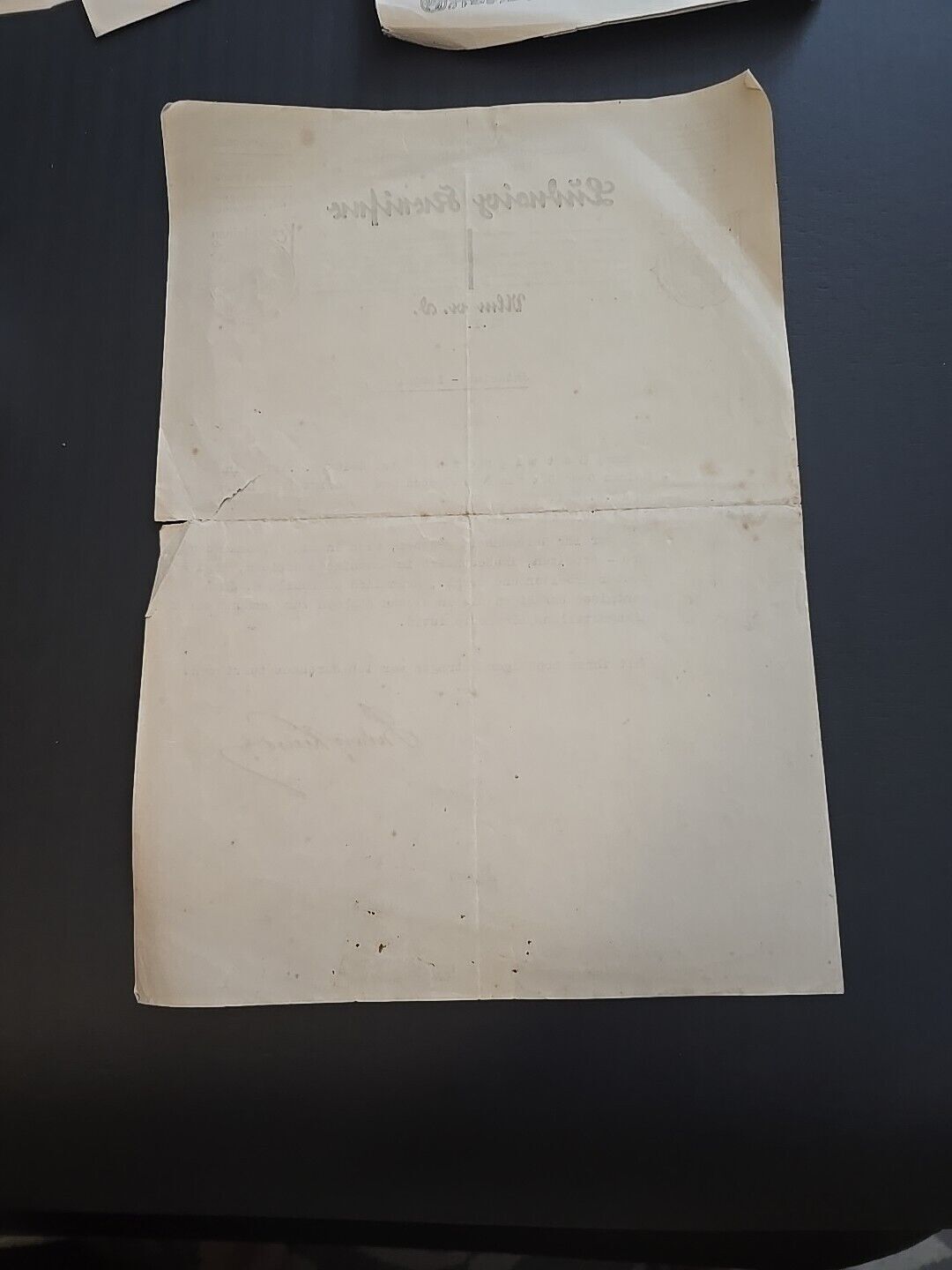 WW2 WWII German Third Reich Document Letter Work Recommendation Typist ...