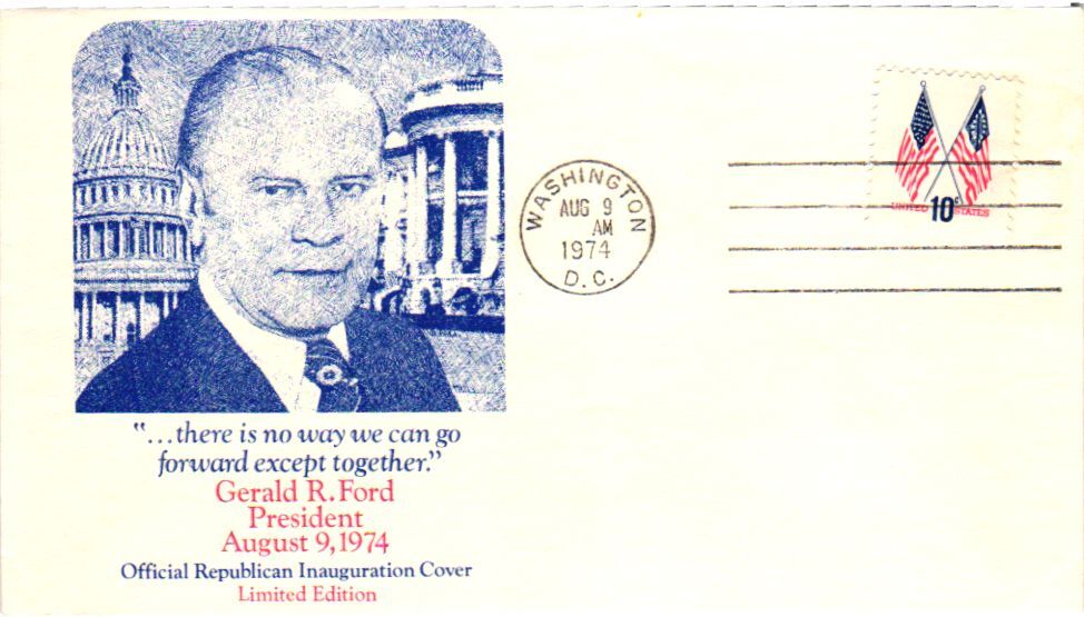 1974 Gerald R. Ford Inauguration – Official Inauguration Cachet ...
