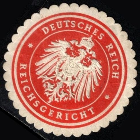 Vintage Germany Letter Seal State German Empire Imperial Court ...