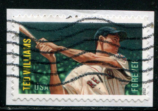 4694 US (45c) Ted Williams SA, used on paper | United States, General ...