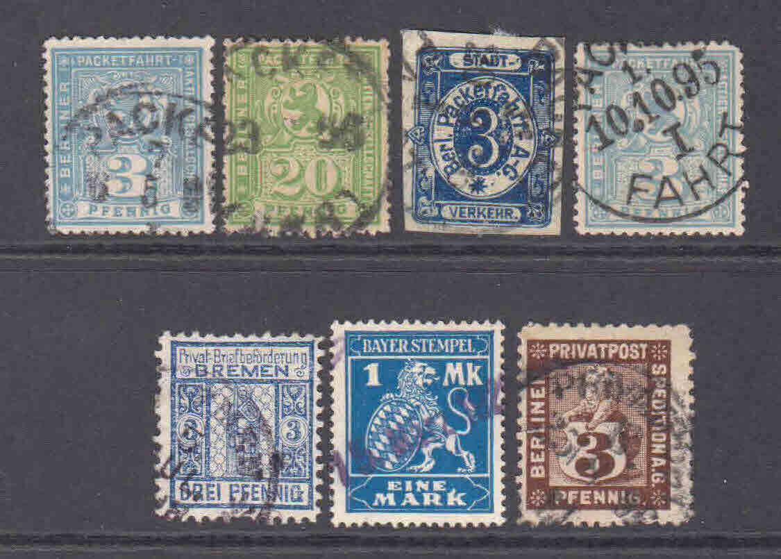 GERMANY BERLIN PACKETFAHRT & MORE COLLECTION LOT CDS VF x7 ...