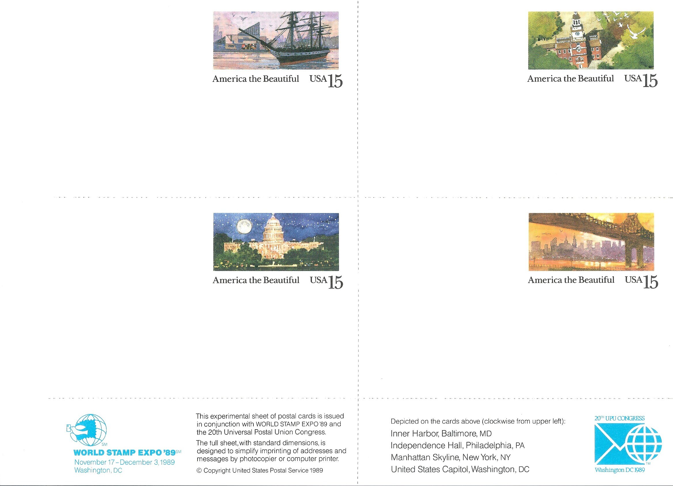 Scott# UX 142a Error Sheet US Postal Cards and Stationary | United ...