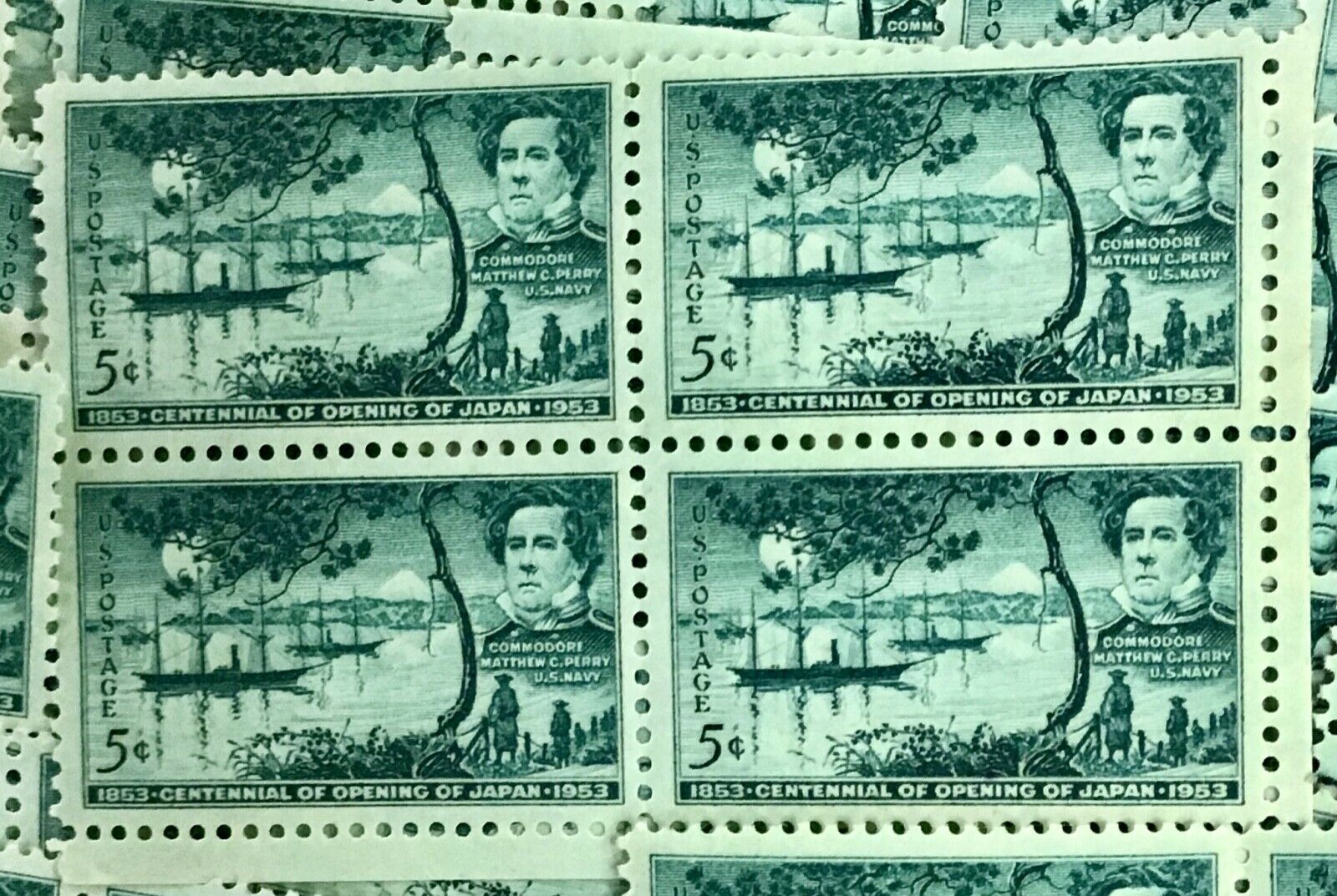 1021 Matthew Perry, Opening of Japan Centennial 100 MNH 5 c FV $5.00 ...