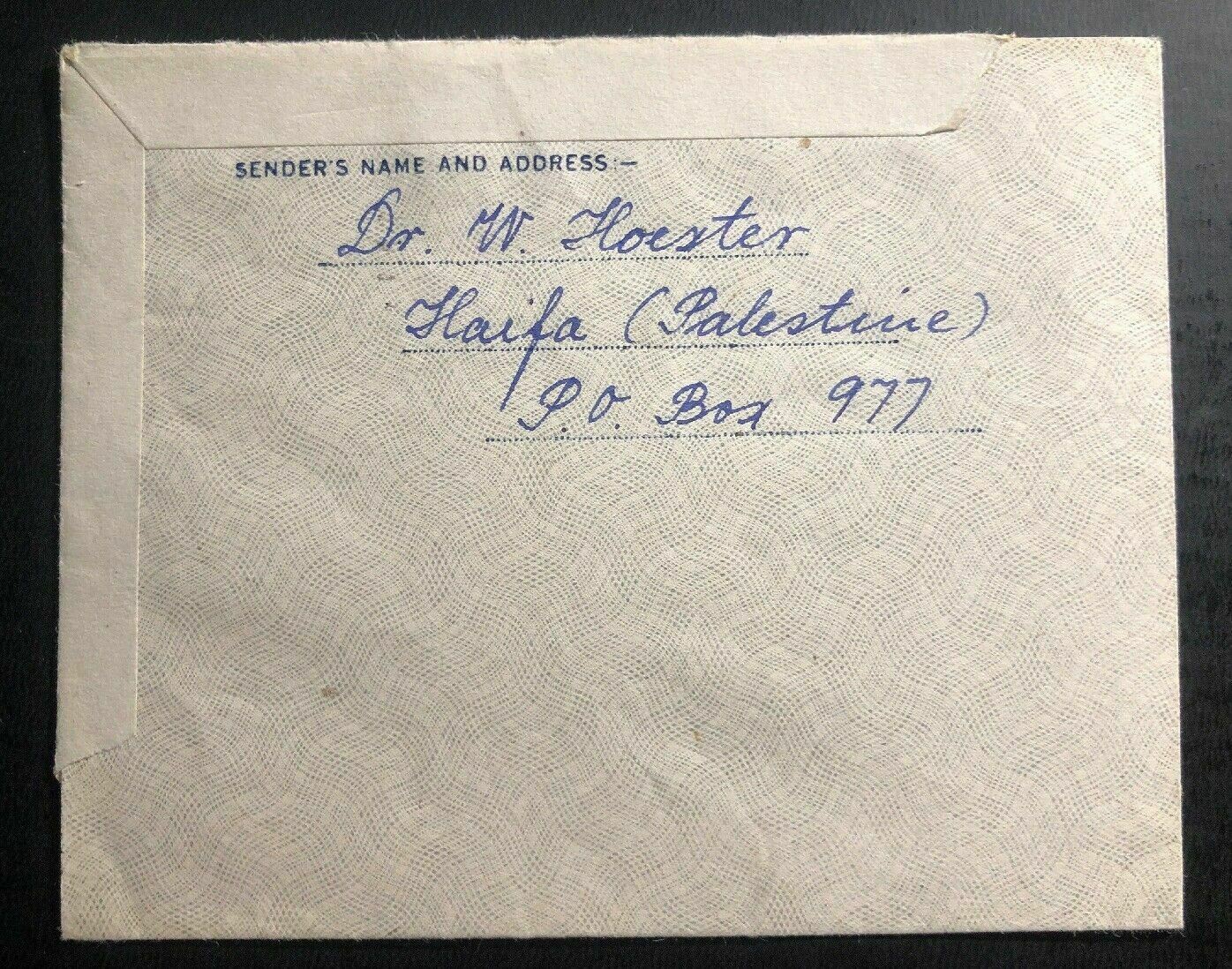 1947 Tel Aviv Palestine First Air Letter Flight Cover To New York USA ...