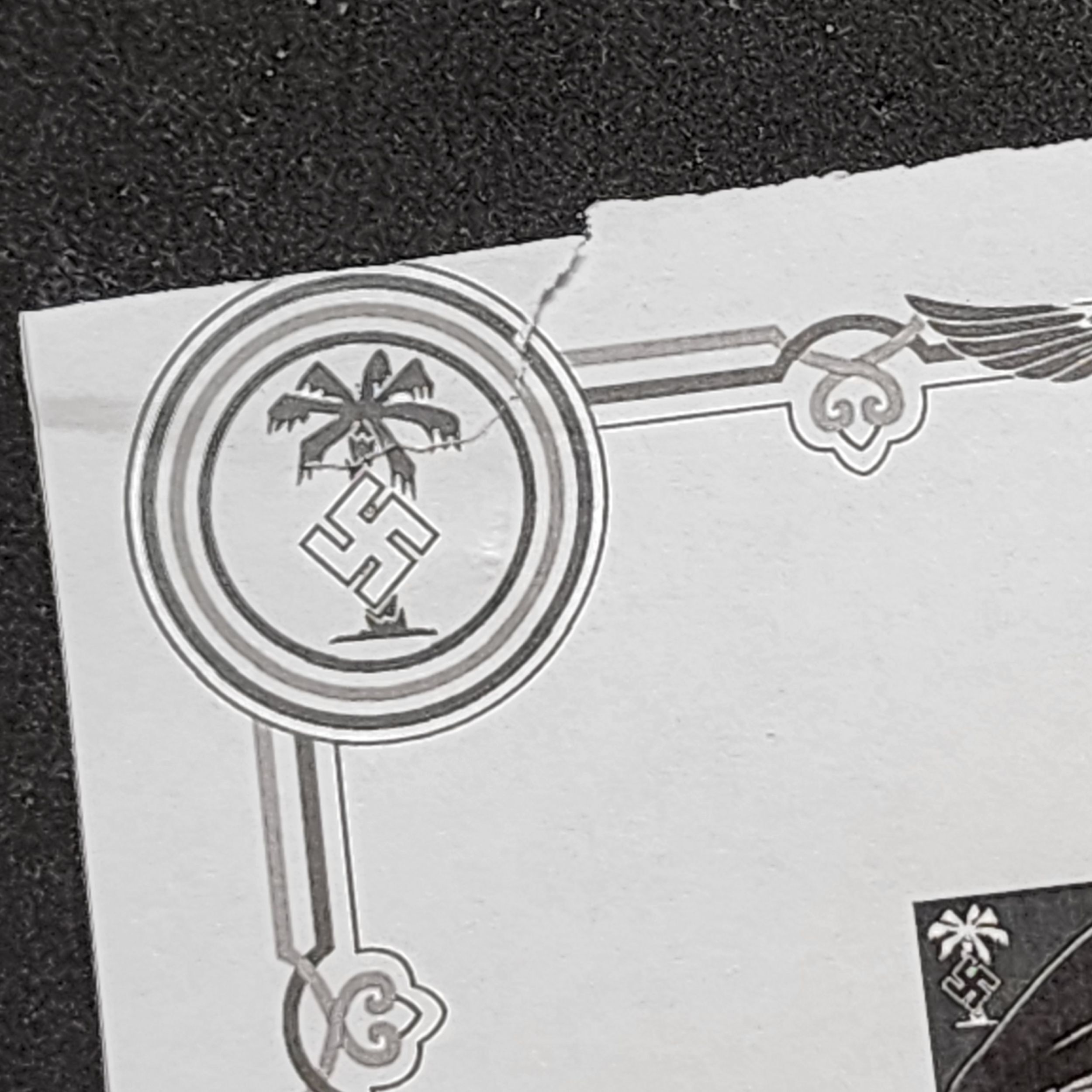 Nazi Germany Third Reich Luftwaffe Gen Rommel souvenir stamps sheets ...