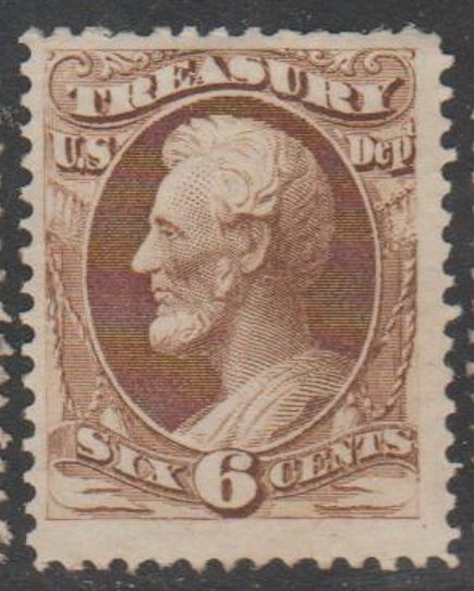 U.S. Scott #O110 Lincoln - Official Treasury Dept. Stamp - Mint Single ...