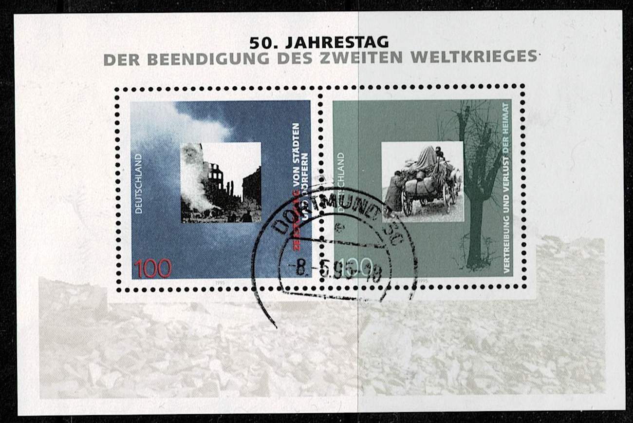Germany 1995,Sc.#1897 used s./s., City Ruins and Refugees | Europe ...