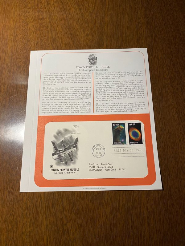 U.S. Scott Edwin Powell Hubble Stamps PCS First Day Covers | United ...