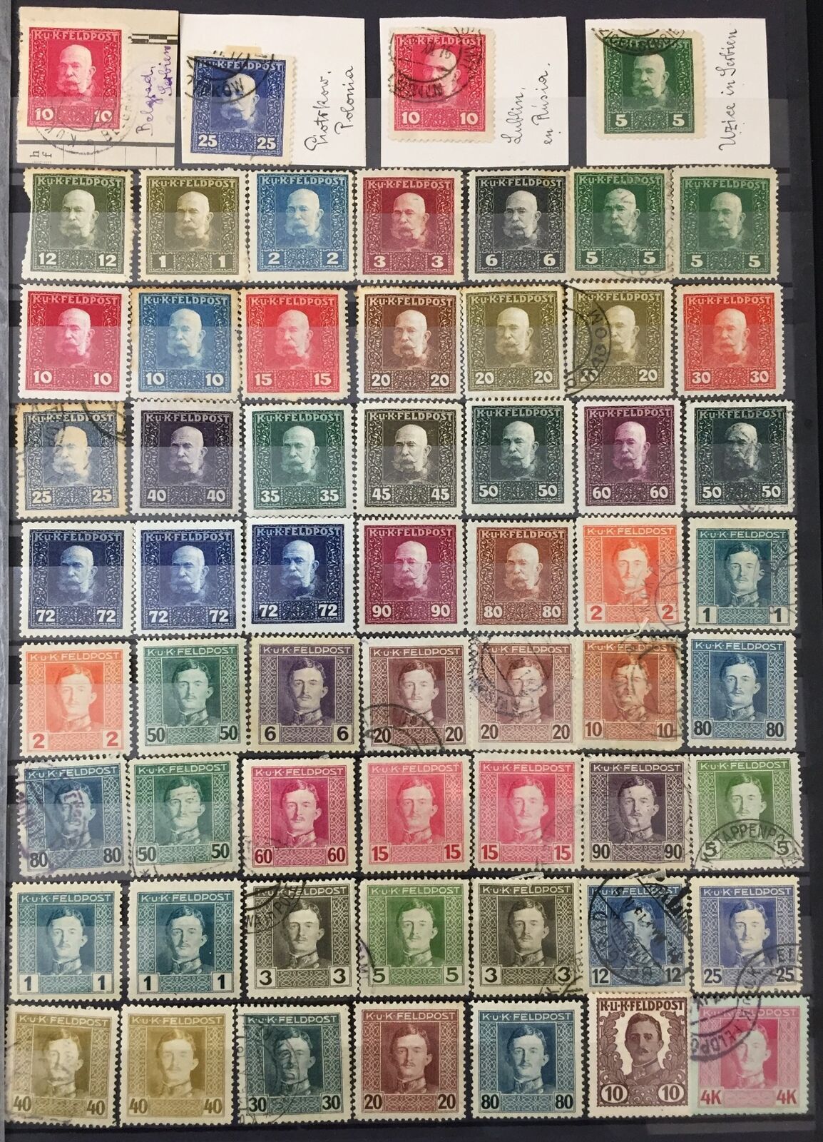 AUSTRIA Feldpost KUK M&U Collection( Aprx 75 Items)TK450 | Europe ...