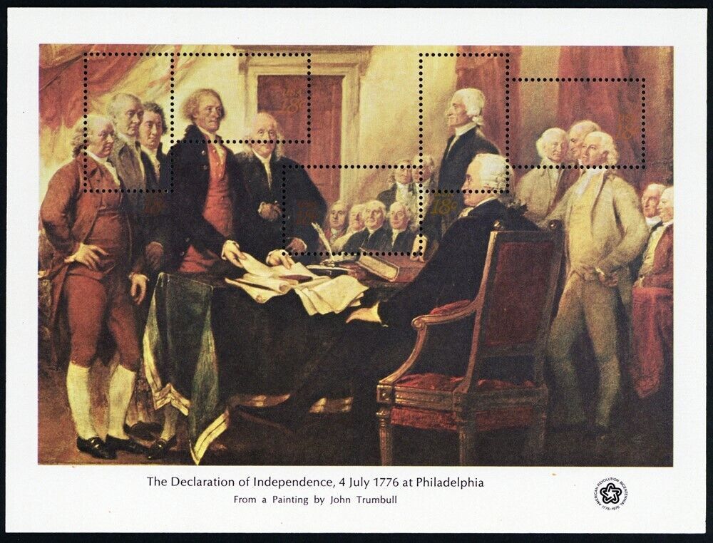 1687 Var, 18¢ Mint NH Misperforated Error Souvenir Sheet - Scarce ...