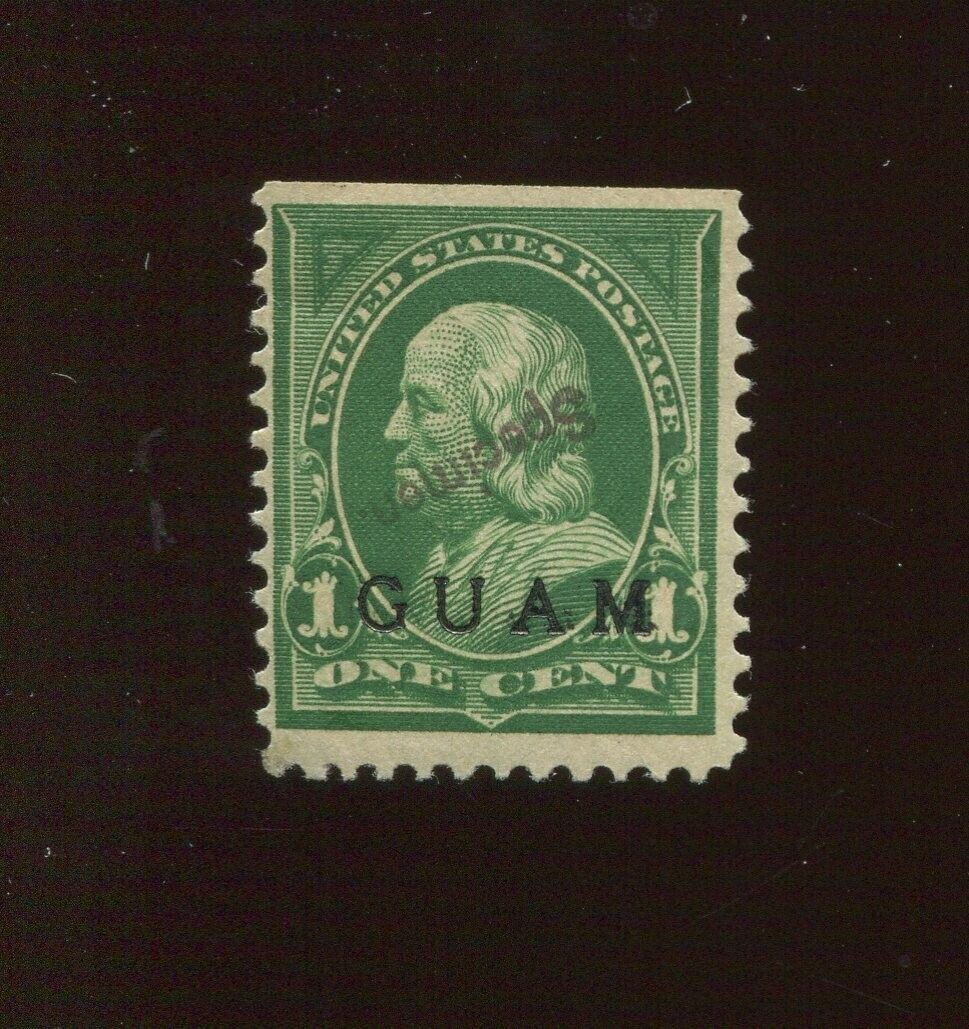 Guam 1s Variety Inverted Specimen Overprint Error Stamp With PF Cert ...