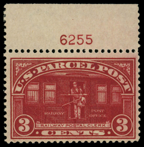 United States #Q3 Mint hisonh fine to very fine top plate number single ...