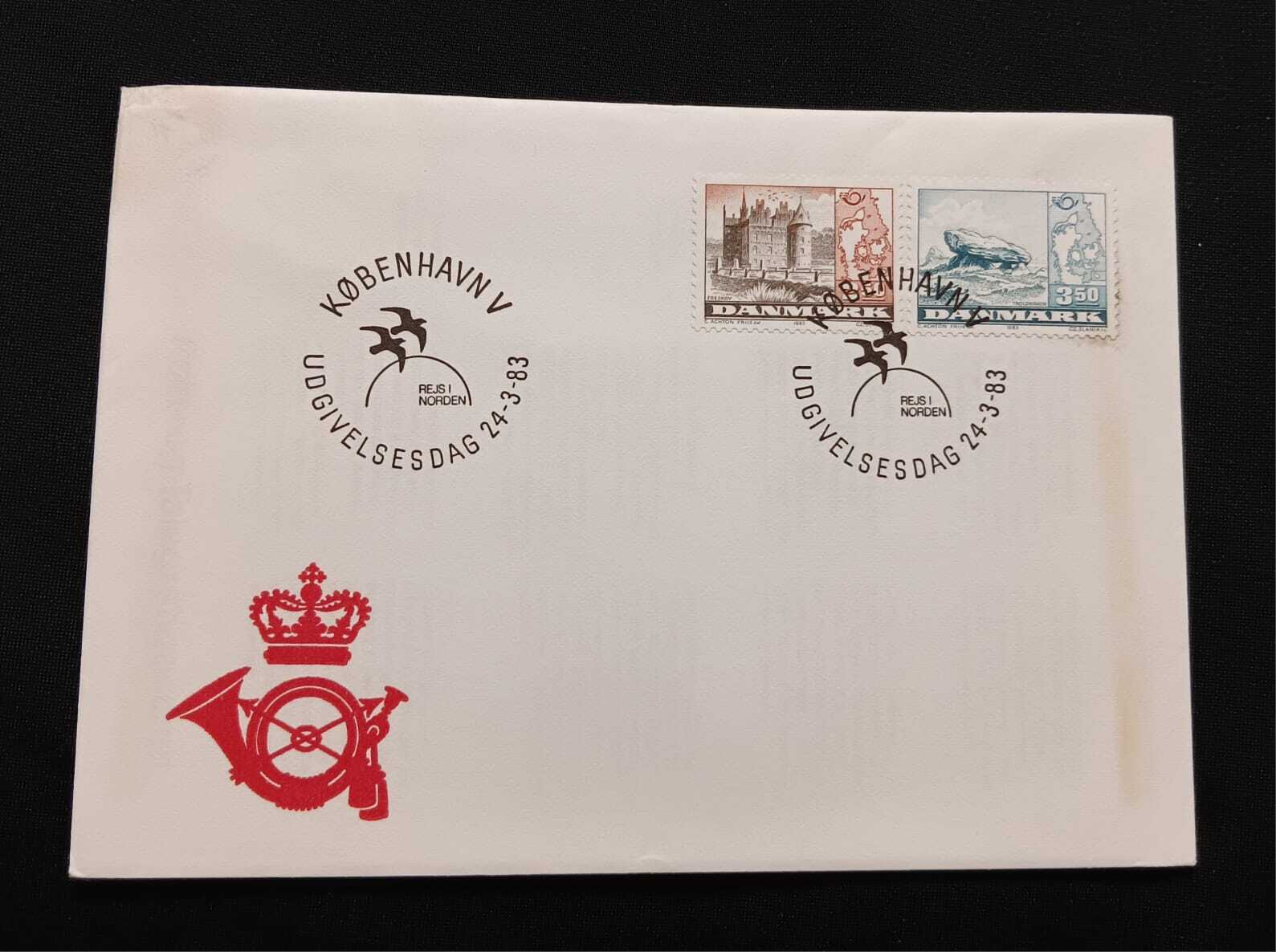 Dm)1983, Denmark, First DAY Cover, Issue, Norden, Tourism, Egeskov ...