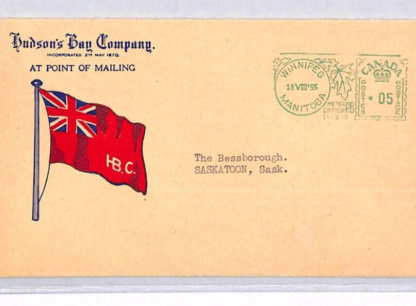 CANADA Cover HUDSON'S BAY COMPANY Manitoba Winnipeg Saskatoon 1955 ...