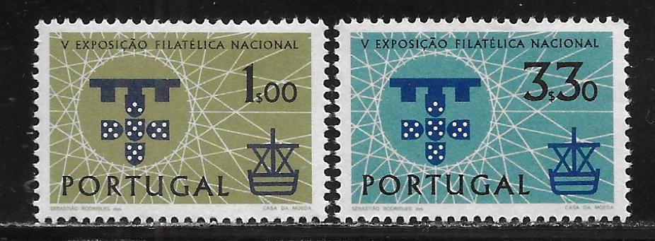 Portugal 868-869 1960 National Philatelic Exhibition set Unused LH ...
