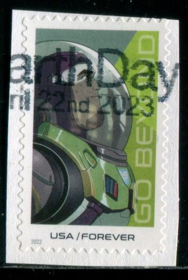 5709 US (60c) Buzz Lightyear - head in profile SA, used on paper ...