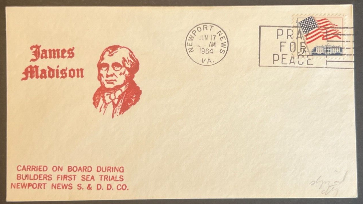 USS James Madison Ssbn-627 Builders First SEA Trials JUN 1964 Naval ...