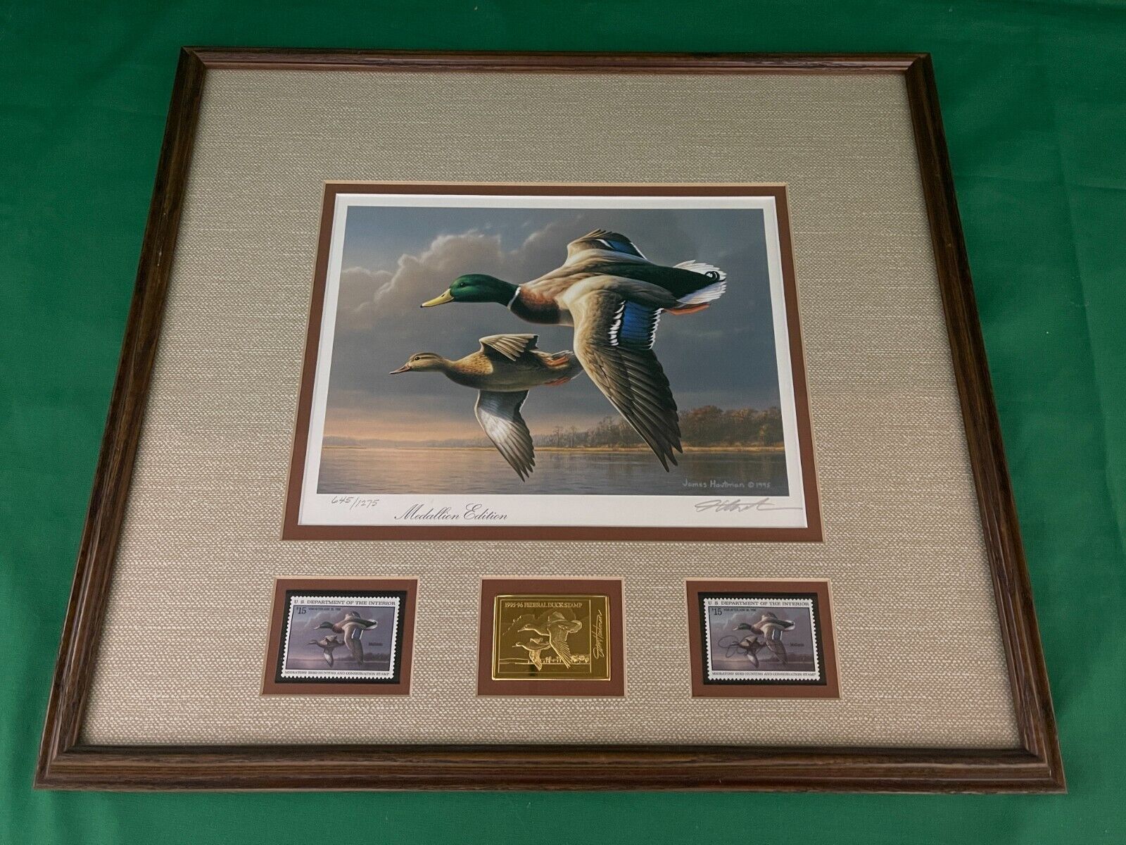 1995 RW62 Federal Duck Stamp Print - Mallards - by Jim Hautman ...