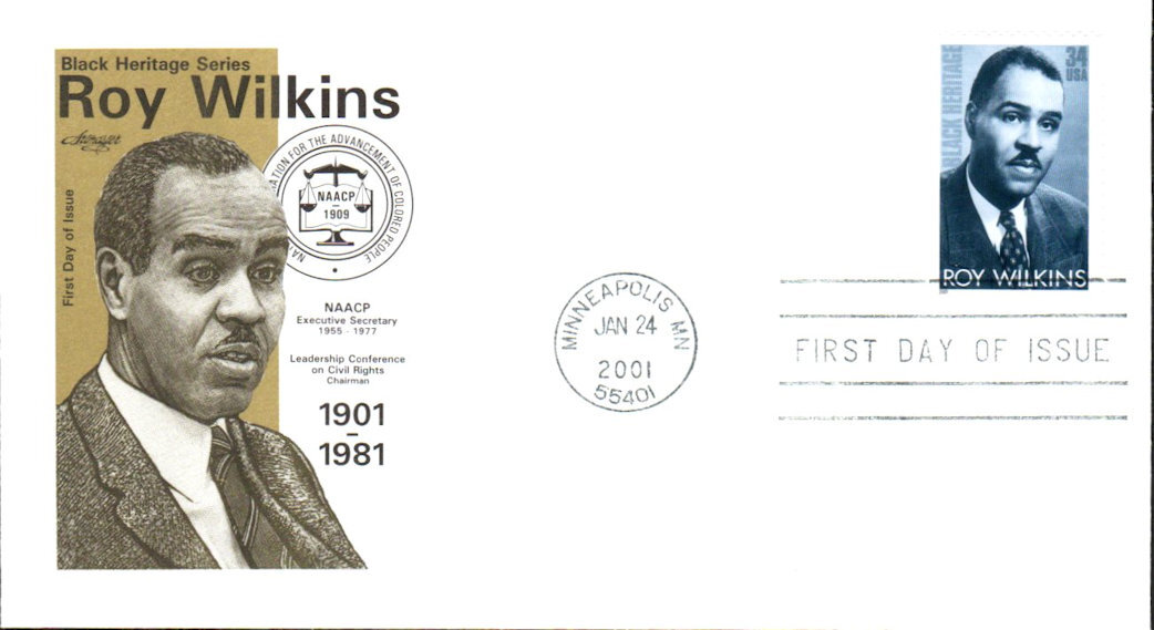 #3501 Roy Wilkins Farnam FDC | United States, General Issue Stamp ...
