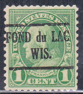 Precancel - Fond du Lac, WI PSS 225 - Town and Type Issue | United ...