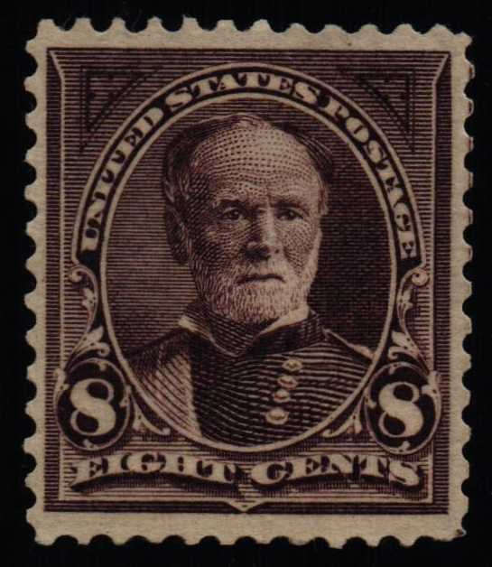 US Scott #272 - VF - 8c Sherman - Violet Brown - MNH - 1895 | United ...