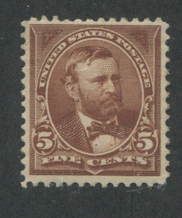 1894 US Stamp #255 5c Mint Hinged Very Fine Original Gum Catalogue ...