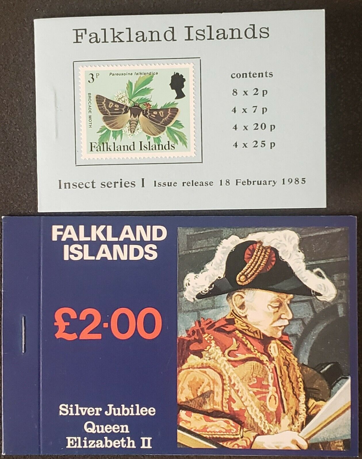 Falkland Islands Ship, Queen Elizabeth, Insects Booklets / HipStamp