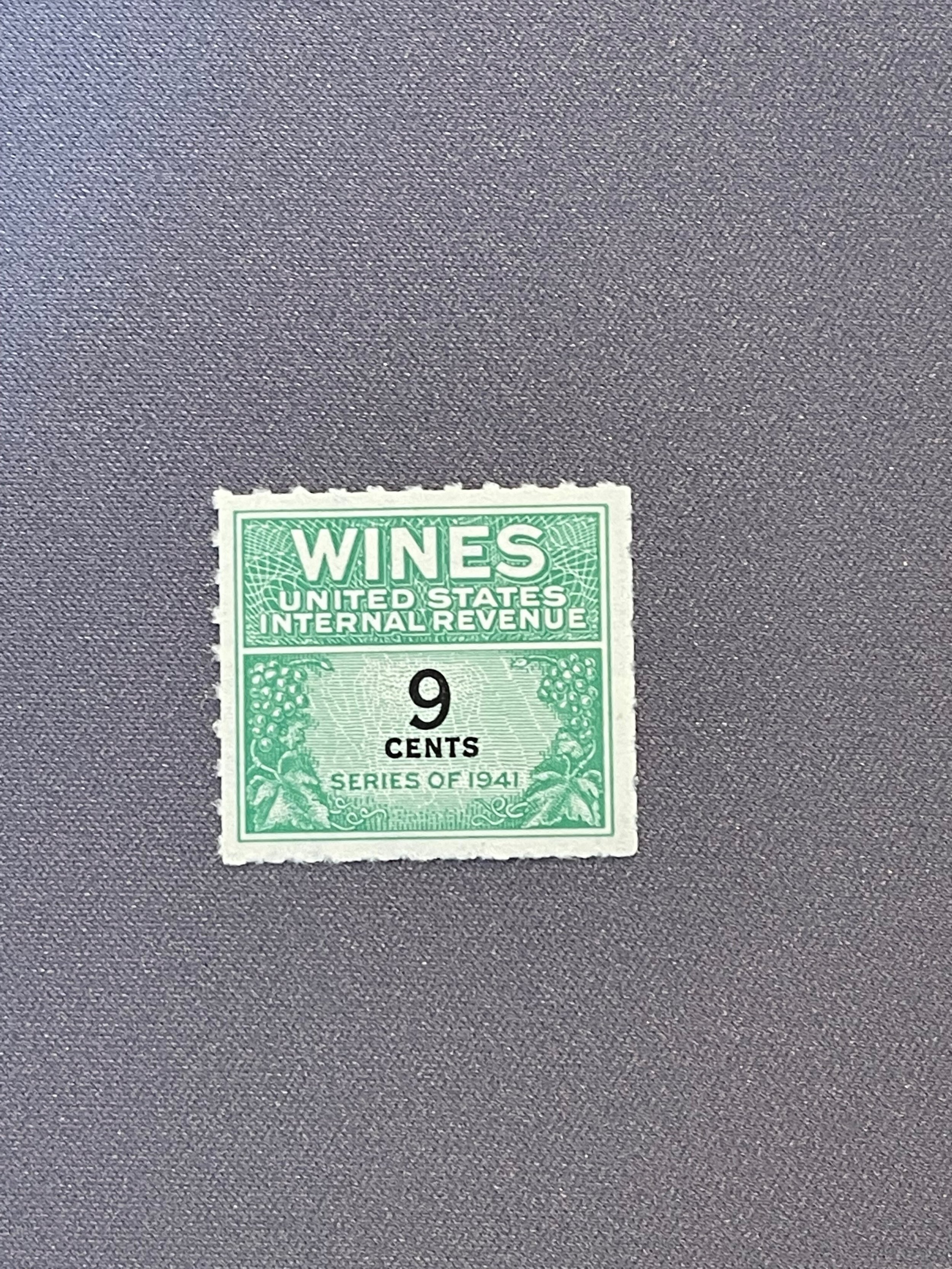 RE122, Wines 9 Cents, Mint, CV $11.00 | United States, Revenues ...