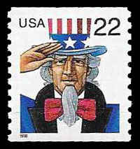 PCBstamps US #3353 22c Uncle Sam, coil, MNH, (31) | United States ...