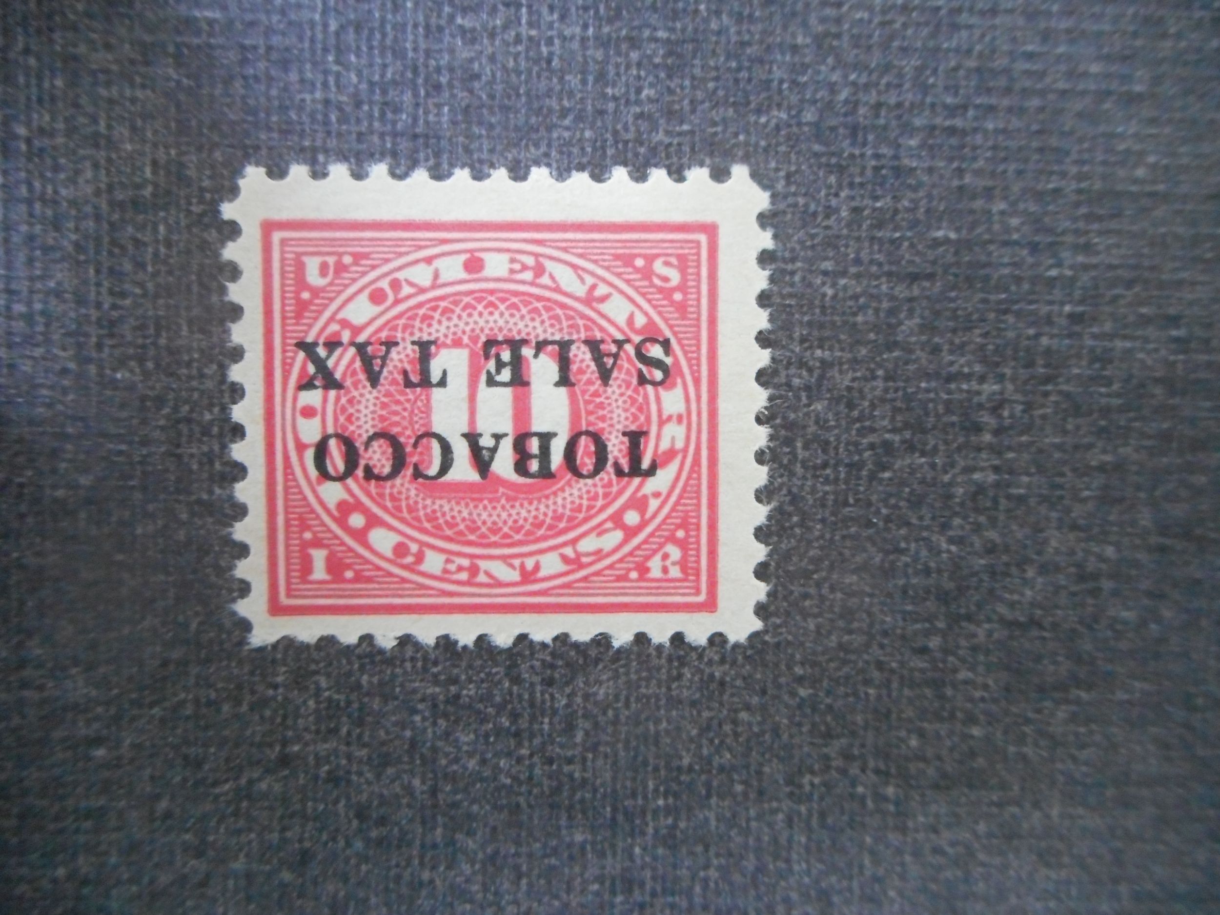 U.S. Error # RJ 4a F-VFNH with Inverted Overprint | United States ...