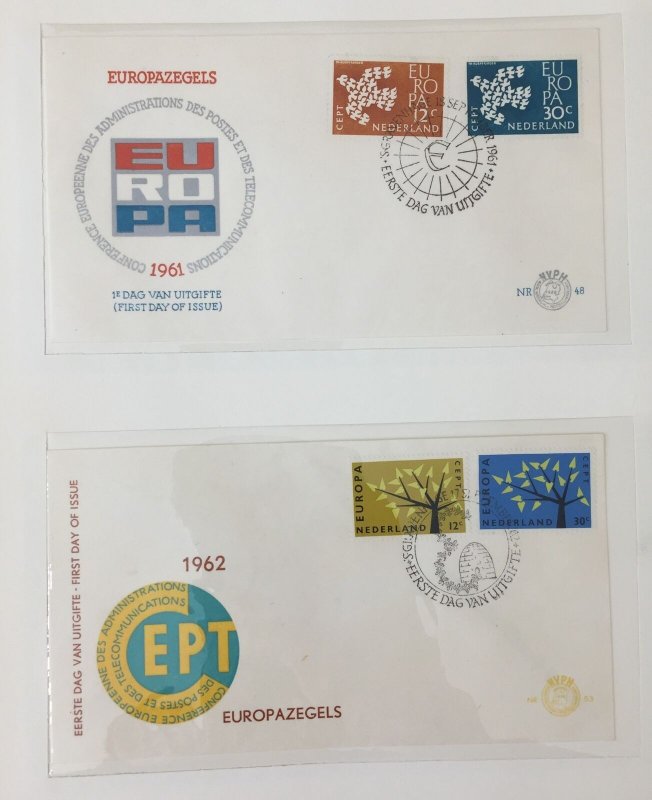Netherlands Safe Album+Slipcase Covers Cards FDC RX Europa(Apx 130 ...