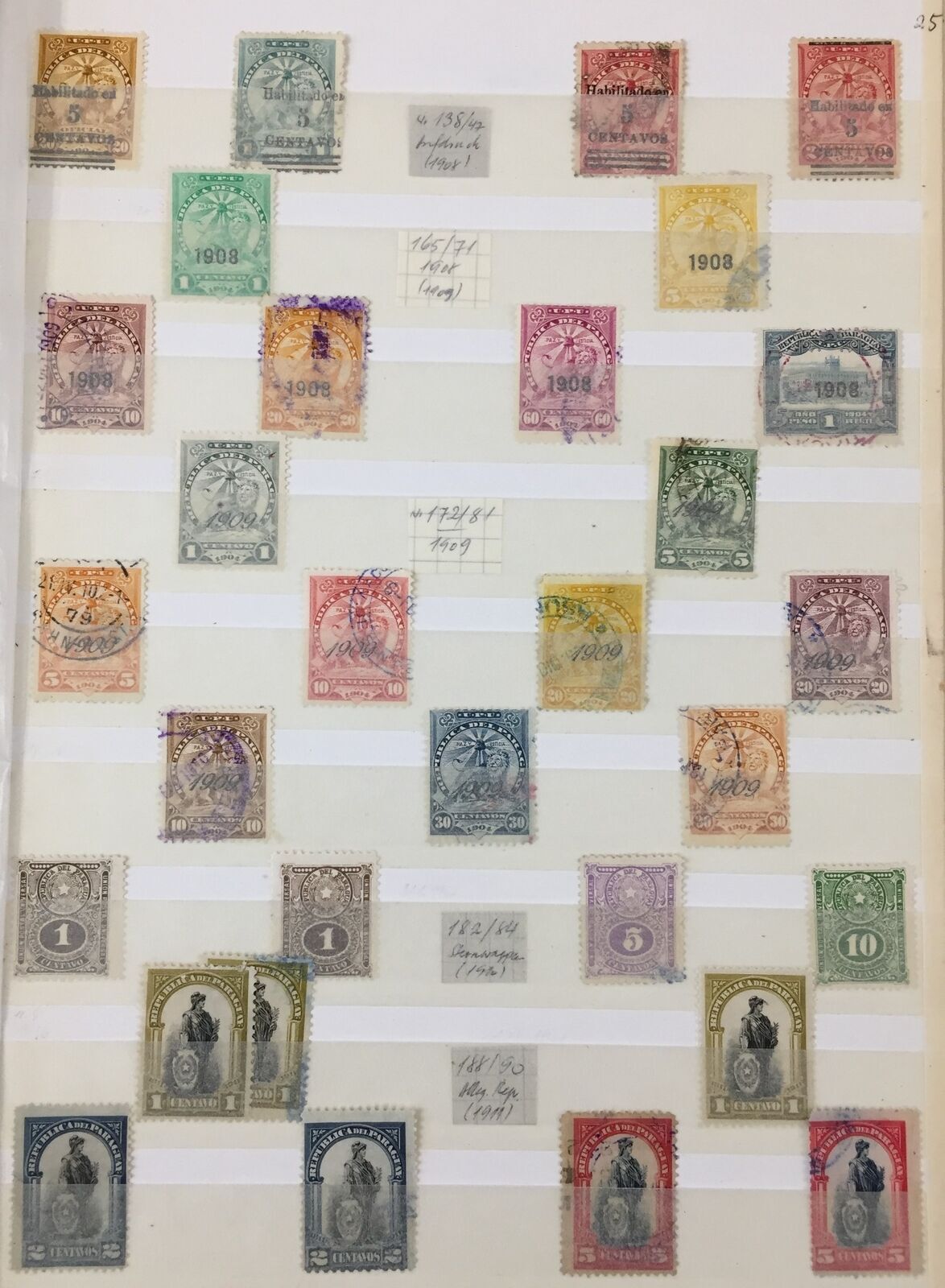Paraguay Early/Mid M&U Collection(Apx 120+Items) TK759 | Central ...