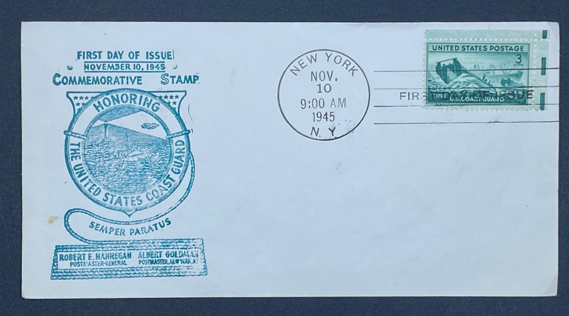 Scott 936 FDC US Coast Guard New York Post Office Cachet | United ...