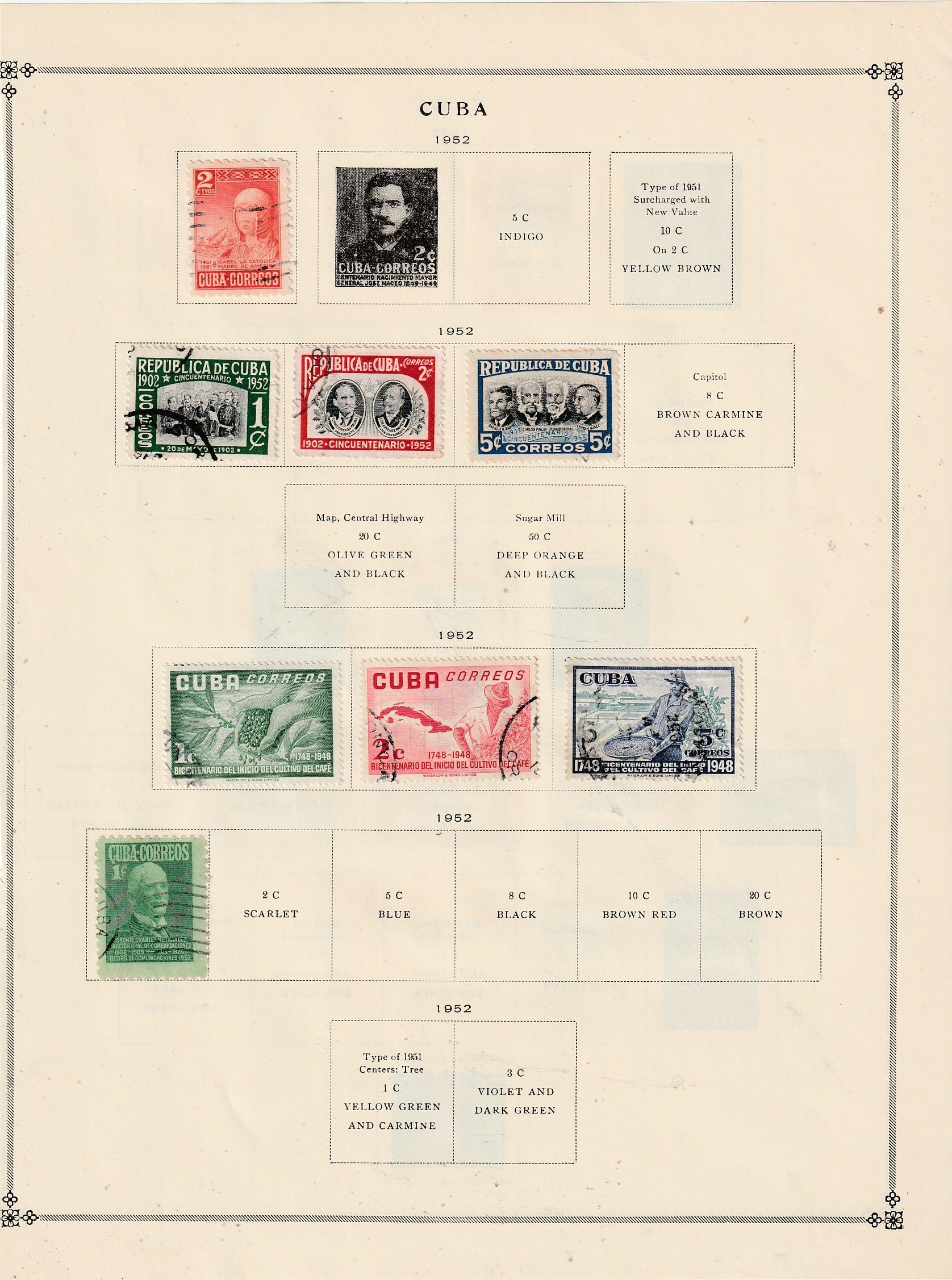 Cuba Collection A - 11 Scans - All the stamps are in the scans ...