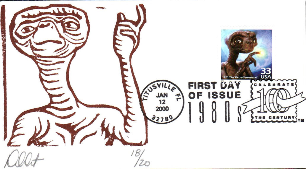 #3190m E.T. The Extra-Terrestrial Curtis FDC | United States, General ...