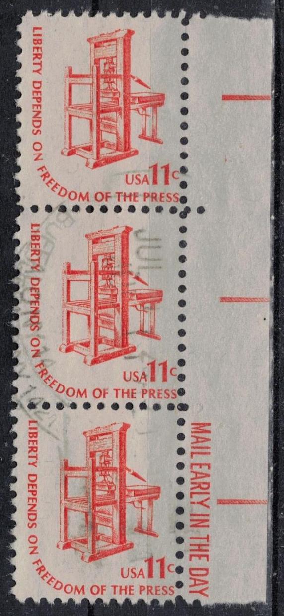 USA - Scott 1593 w/ Circular Cancel & Mail Early Tab | United States ...