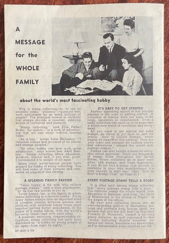 1959 H E Harris Catalog Stamp Collecting Guide Paperback Used 62 pages ...