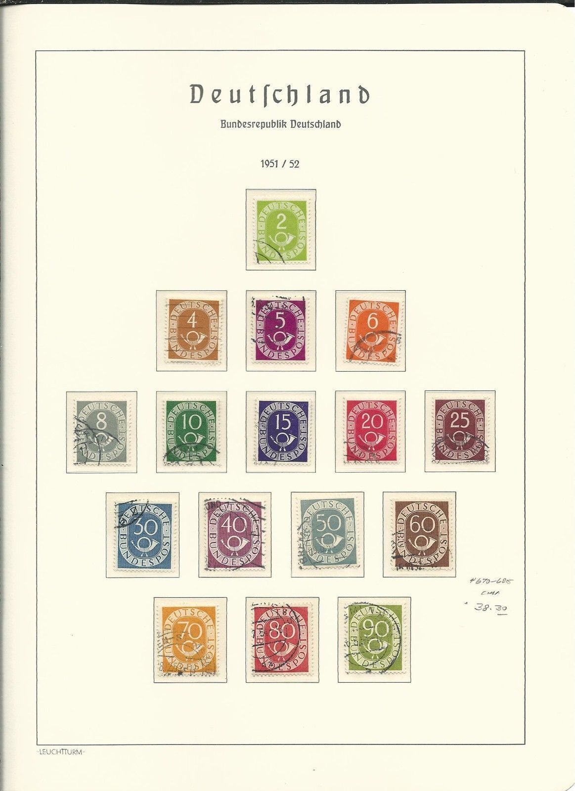 Germany Collection 1949-86 in Lighthouse Hingless Album, SCV $1000 ...