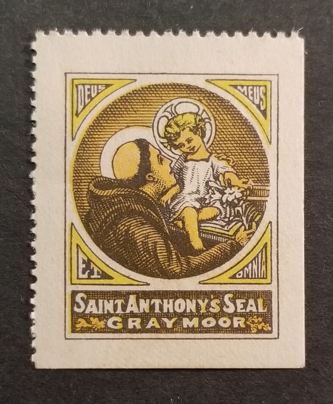 1930s Graymoor New York Saint Anthony Catholic Poster Seal Stamp MH OG ...