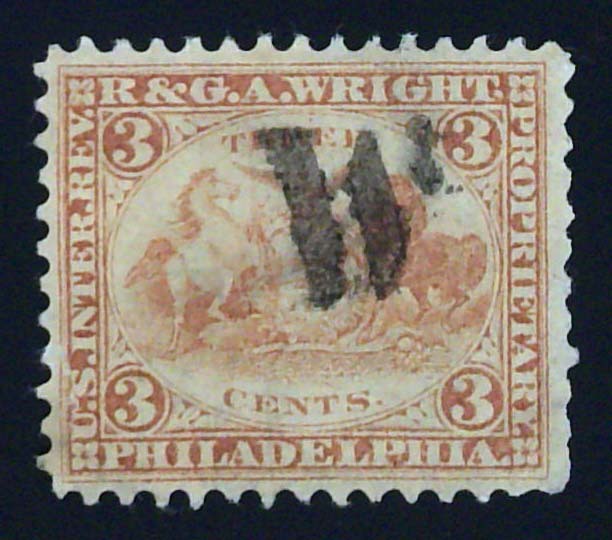 Scott #RT24a - 3c Lake - Old Paper - R.&G.A.Wright | United States ...