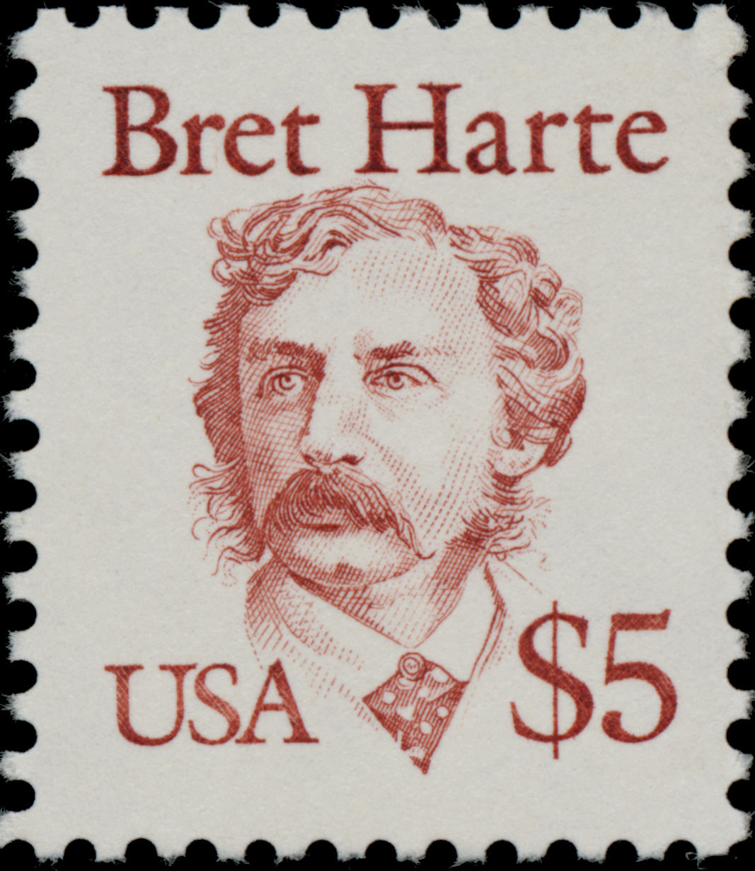 1987 $5 Francis Bret Harte, American Short Story Writer Scott 2196 Mint ...