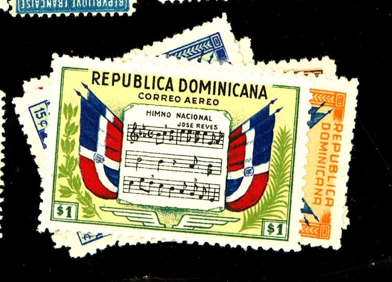 Dominican REP #C57-61 Mint VF OG NH Cat $34 | Caribbean - Dominican ...