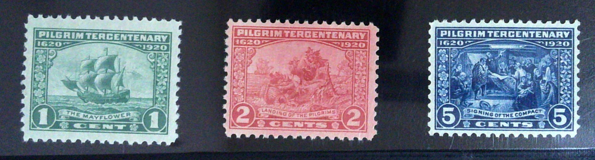 Scott #548-550 VF - Pilgrim Tercentenary Issue - MNH - 1920 | United ...